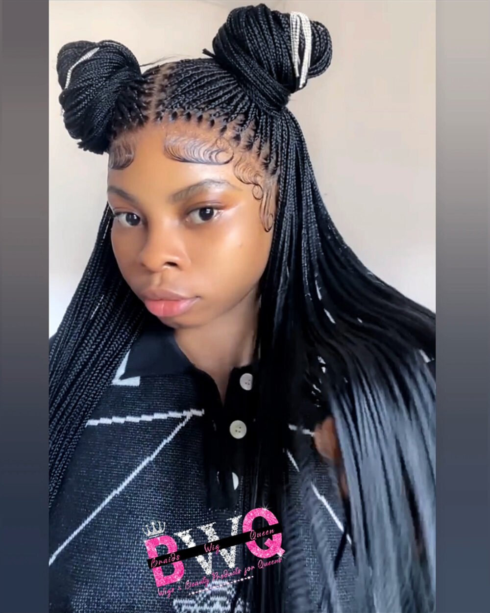 Kelly XSmall HD Full lace Knotless Braid Wig (Ready To Ship) - Braids ...